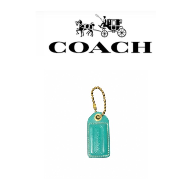 Coach | Bags | Coach Euc Turquoise Blue Hang Tag | Poshmark